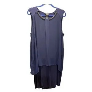 Olsen | Dresses | Olsen Island Breeze Sleeveless Blue Dress With ...